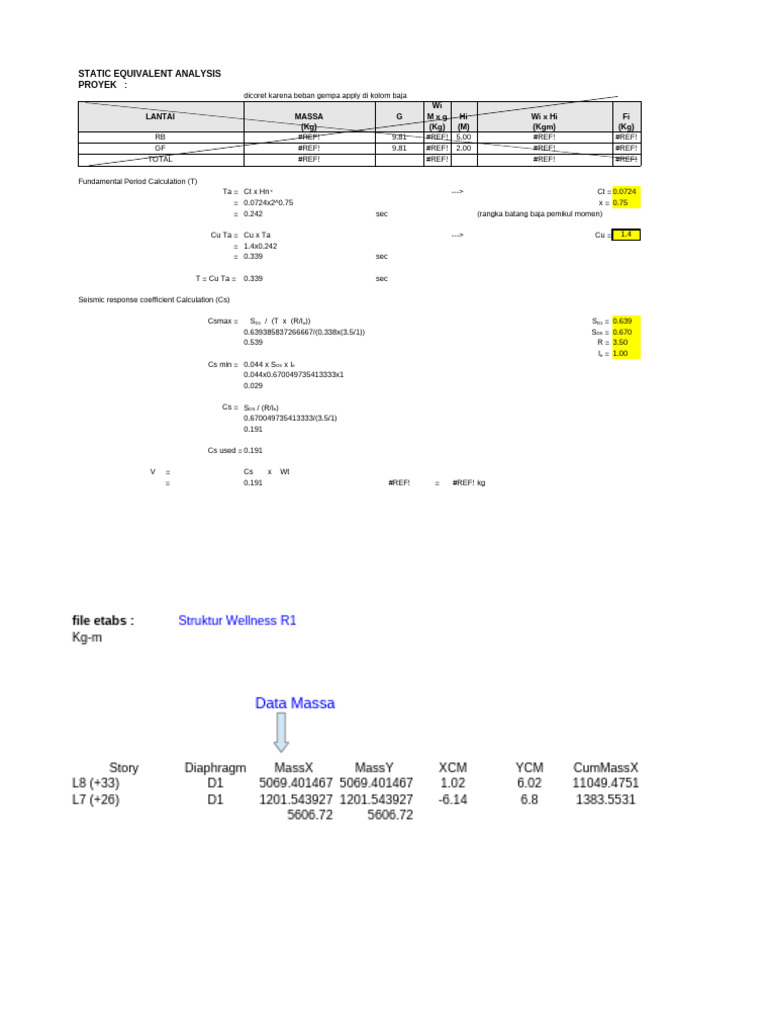CSQ - GOR - 221104 - Beban Statik | PDF