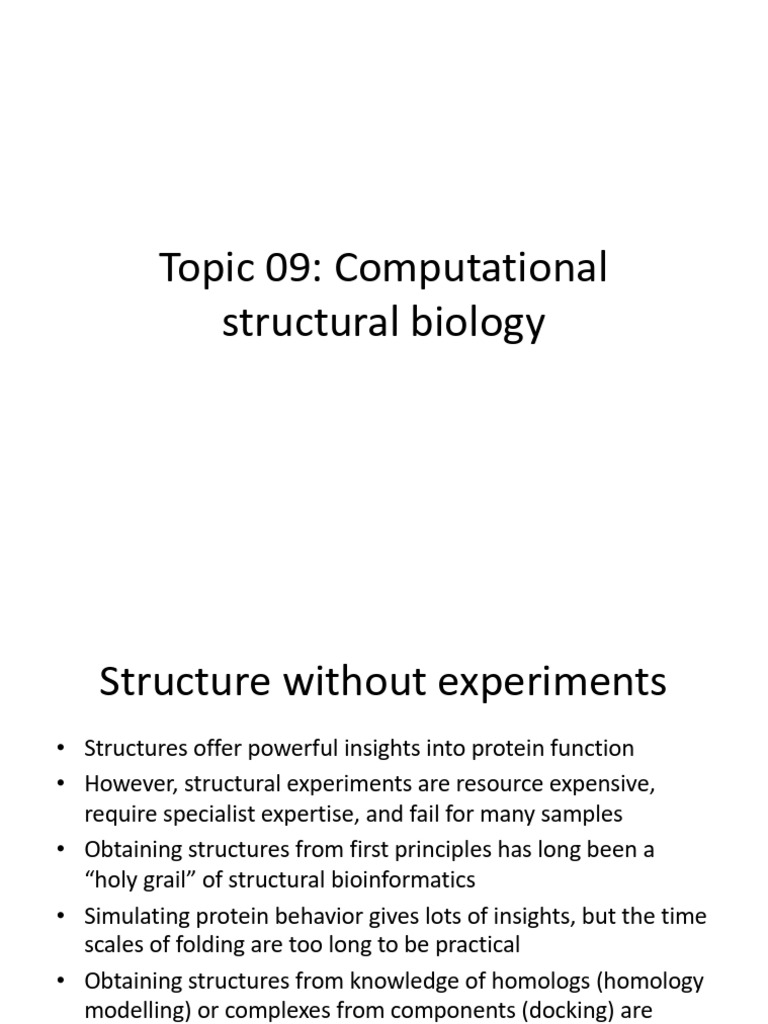 Computational Structural Biology Insights | PDF | Molecular Dynamics ...