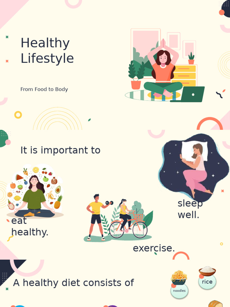PowerPoint about Healthy lifestyle YESL | PDF
