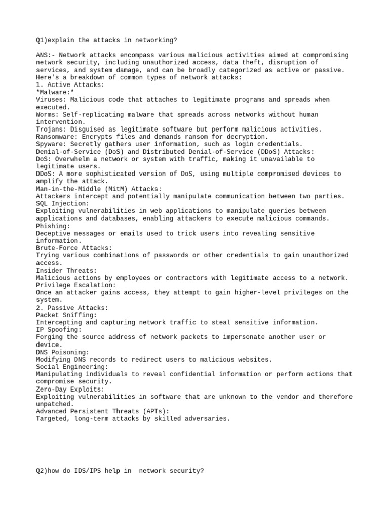 Important Question For Cyber Security | PDF | Malware | Security