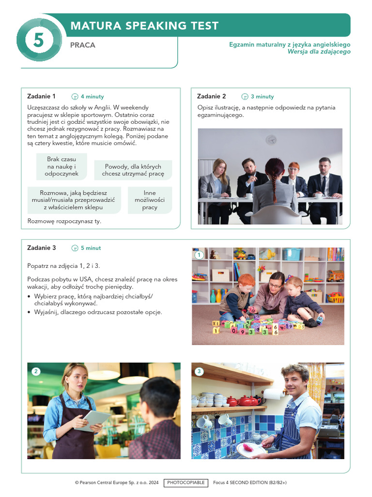 Focus4 2e Matura Speaking Unit 5 For Student Pdf