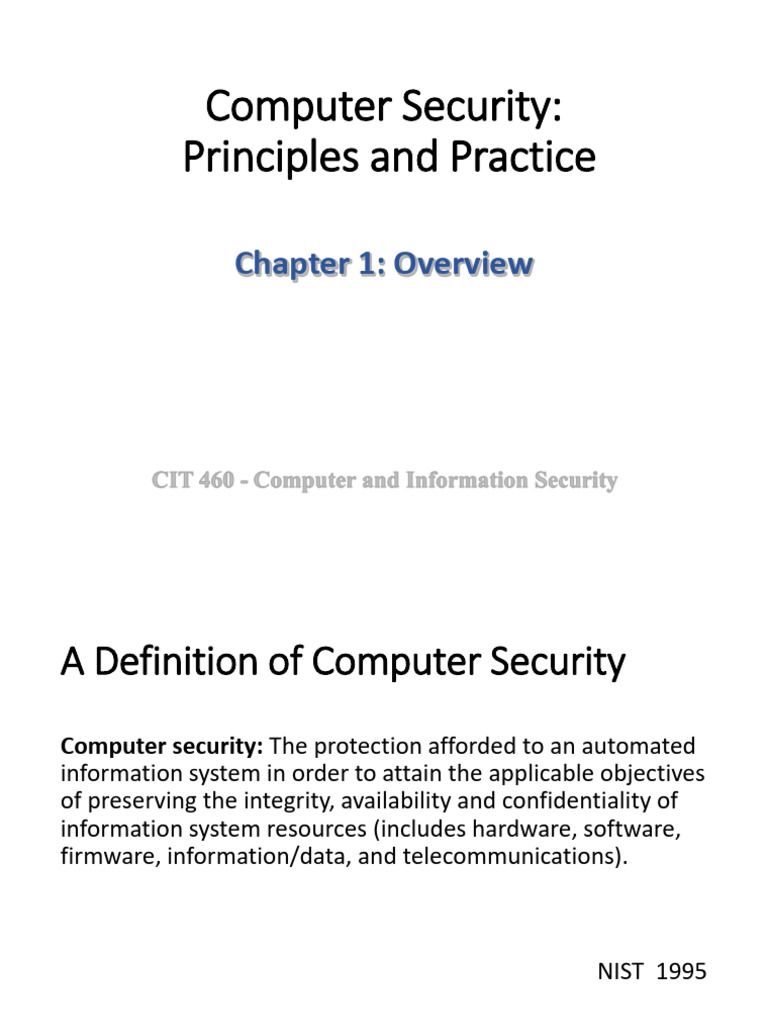 1 | PDF | Security | Computer Security