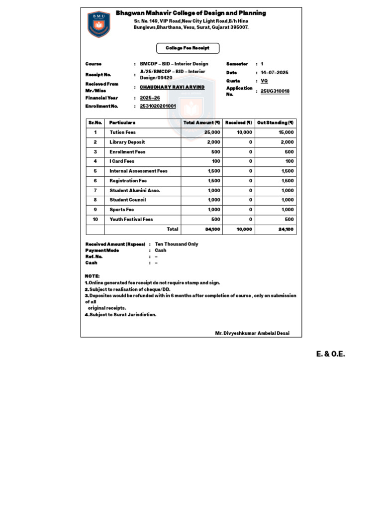 A_25_bmcdp - Bid - Interior Design_09420 - Chaudhary Ravi Arvind | PDF ...