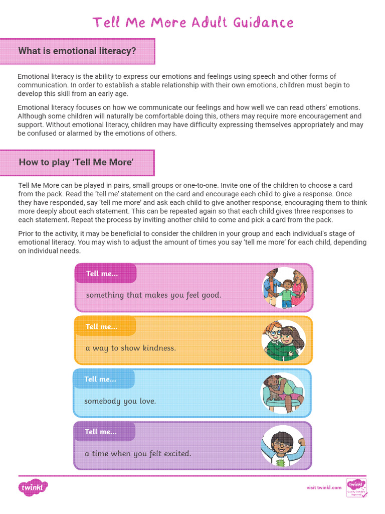 Tell Me More Adult Guidance Sec | PDF | Psychology | Behavioural Sciences
