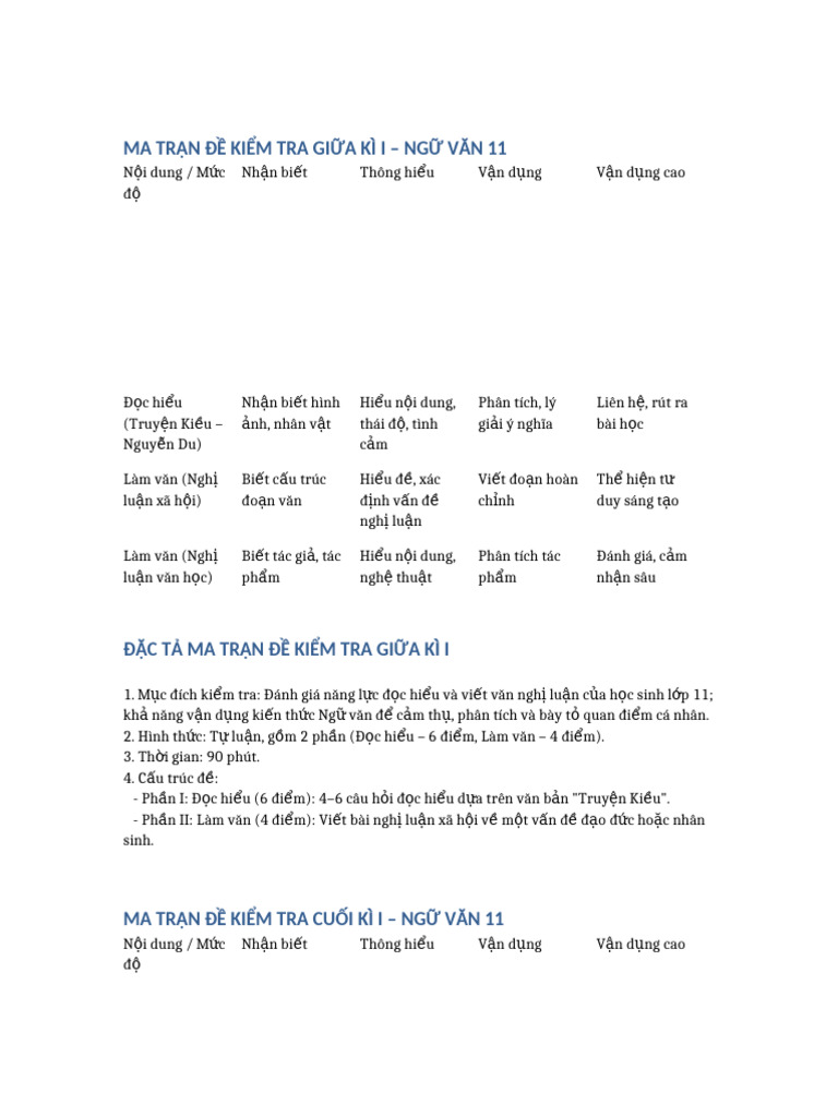 Ma Tran Va Dac Ta Giua Va Cuoi Ki | PDF