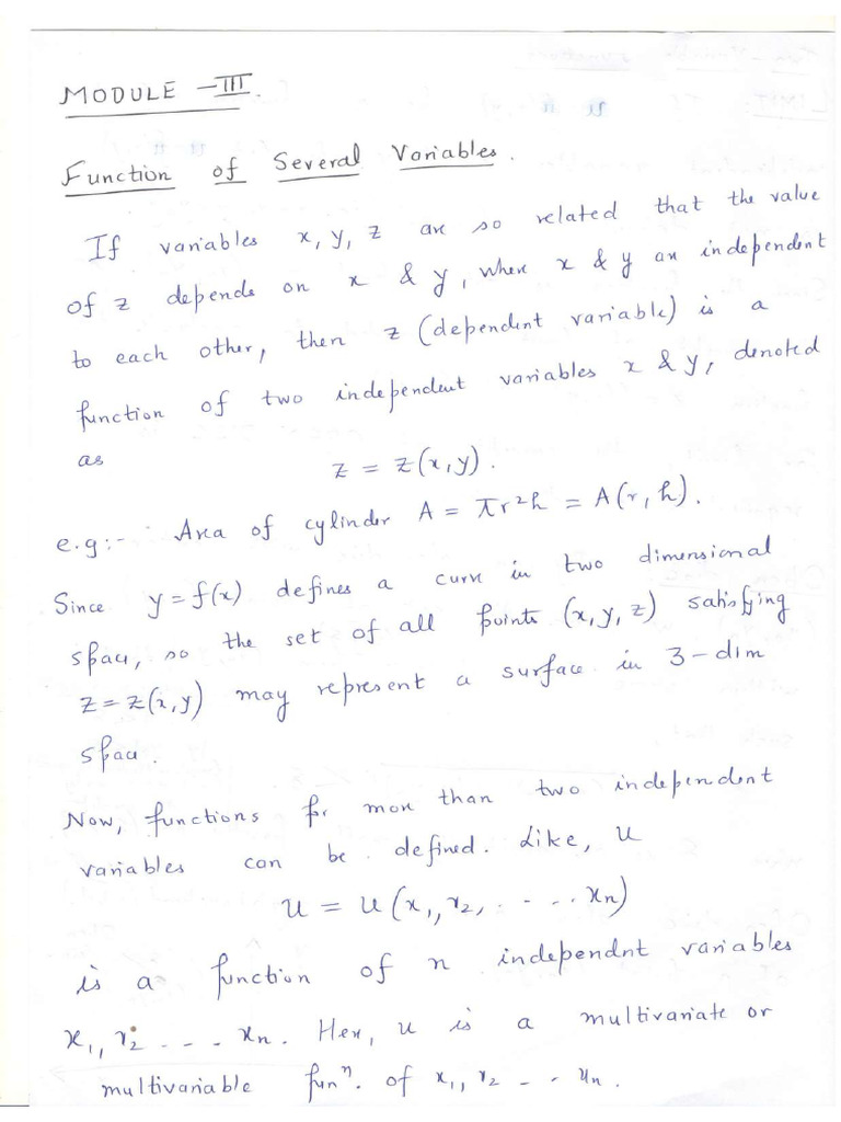 Notes Module-3 Part-1 Limit | PDF