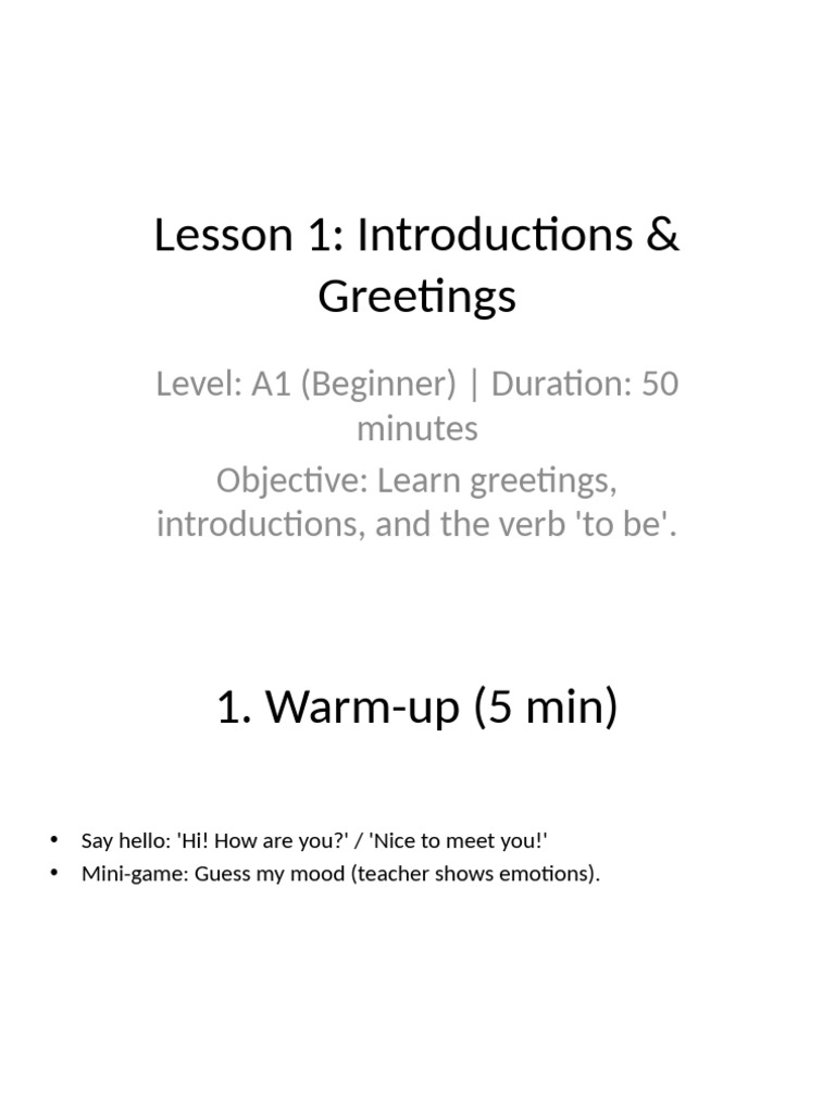 Lesson_1_Introductions_and_Greetings | PDF