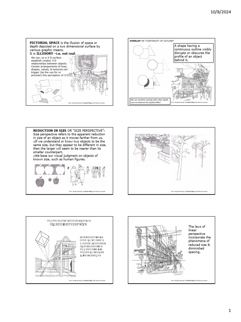 Understanding Pictorial Space Techniques | PDF | Drawing | Perspective ...