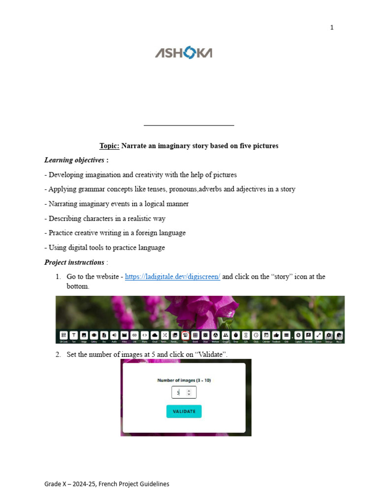 Grade X French Project Guidelines 2024 | PDF | Linguistic Morphology ...