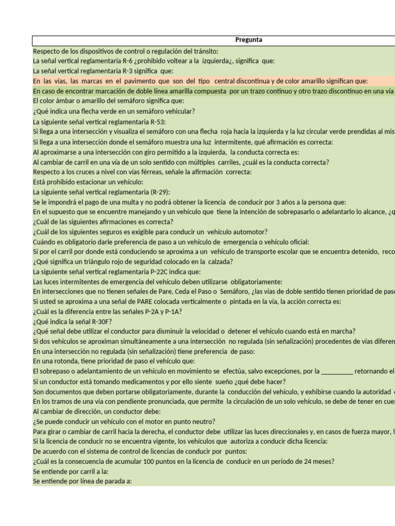 Balotario Final | PDF | Tráfico | Semáforo