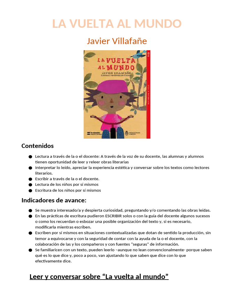 1° LA VUELTA AL MUNDO Javier Villafañe | PDF