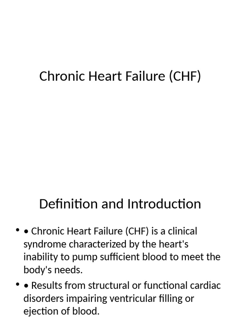 Chronic Heart Failure Aditya Sharma | PDF | Heart Failure | Heart