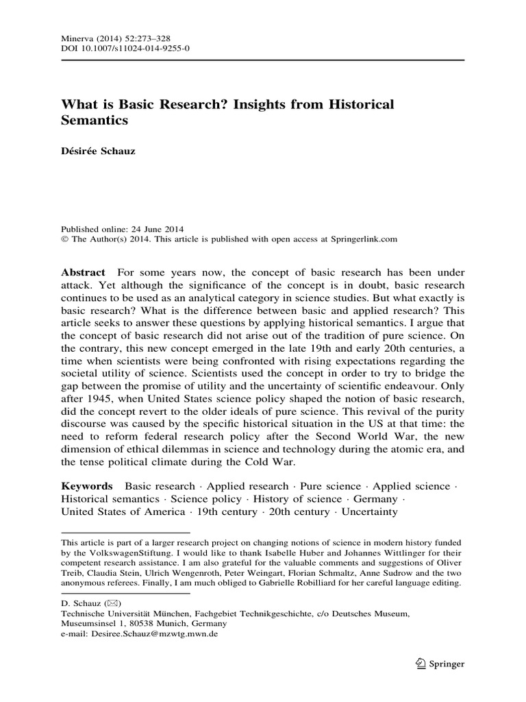 A3 - Basic Research Paper | PDF | Science | Discourse