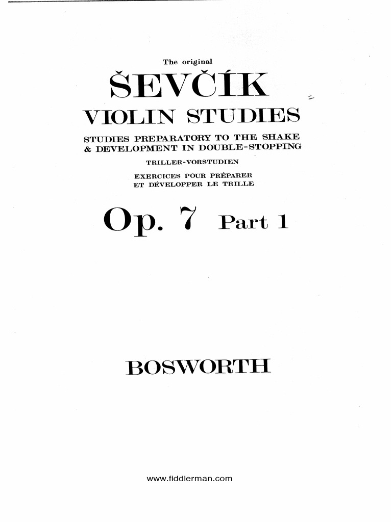 Sevcik Op 7 Part 1-1-12 | PDF