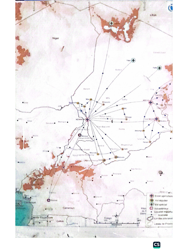 Chad Flight Routes 1 | PDF