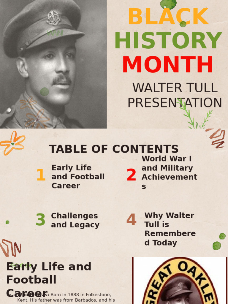 Walter Tull Presentation | PDF | Military Operations | Military
