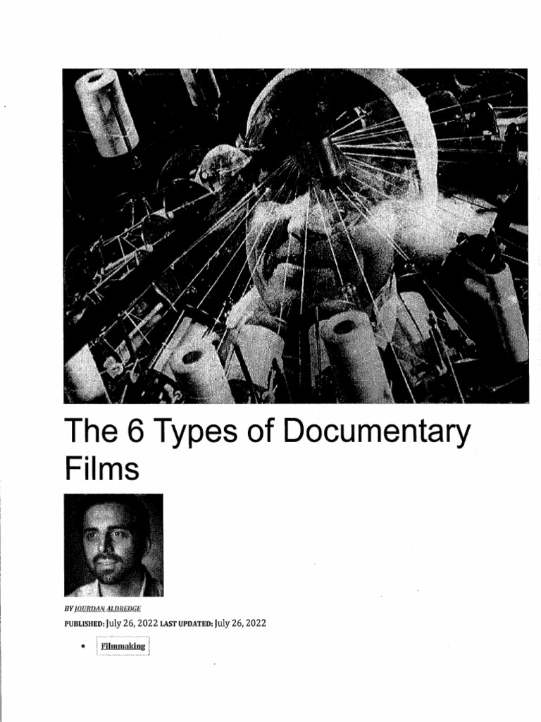 The Six Types of Documentary Films | PDF
