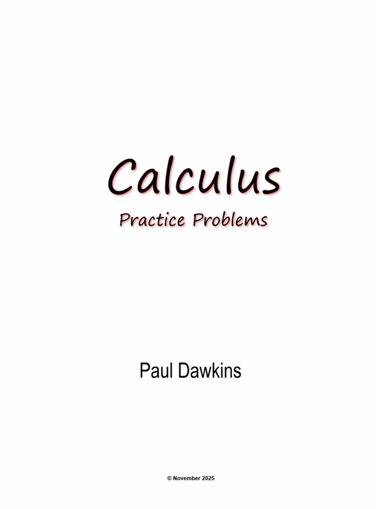 Calculus Problems | PDF | Trigonometric Functions | Derivative