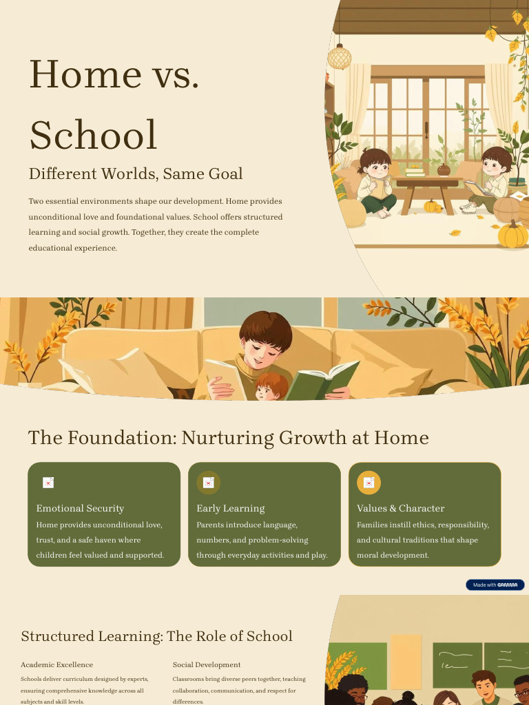 Home and School: A Unified Growth Approach | PDF