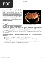 Crab Morphology: Structure and Function | PDF | Abdomen | Crab