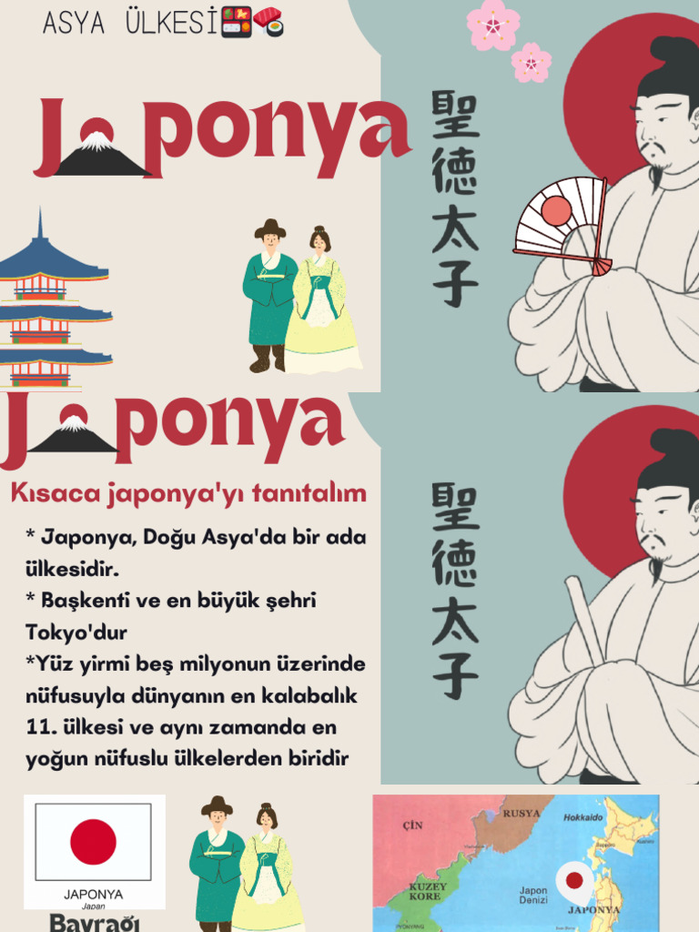 Red and Pale Brown Japan Presentation | PDF