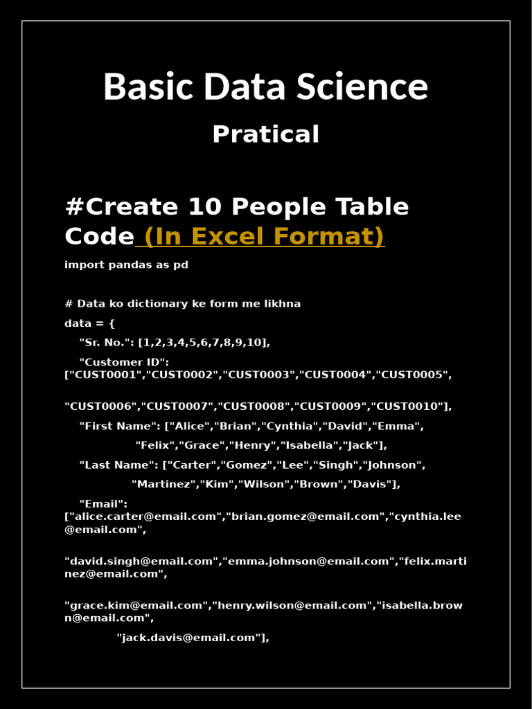 Basic Data Science | PDF | Credit Card | Pay Pal