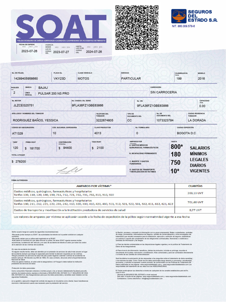 Seguro Moto | PDF | Seguro | Póliza de seguros