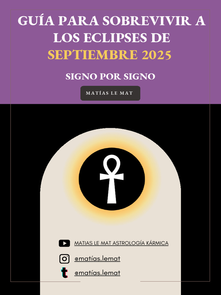 Guía para Sobrevivir A Los Eclipses de Septiembre 2025 | PDF | Horóscopo | Astrología