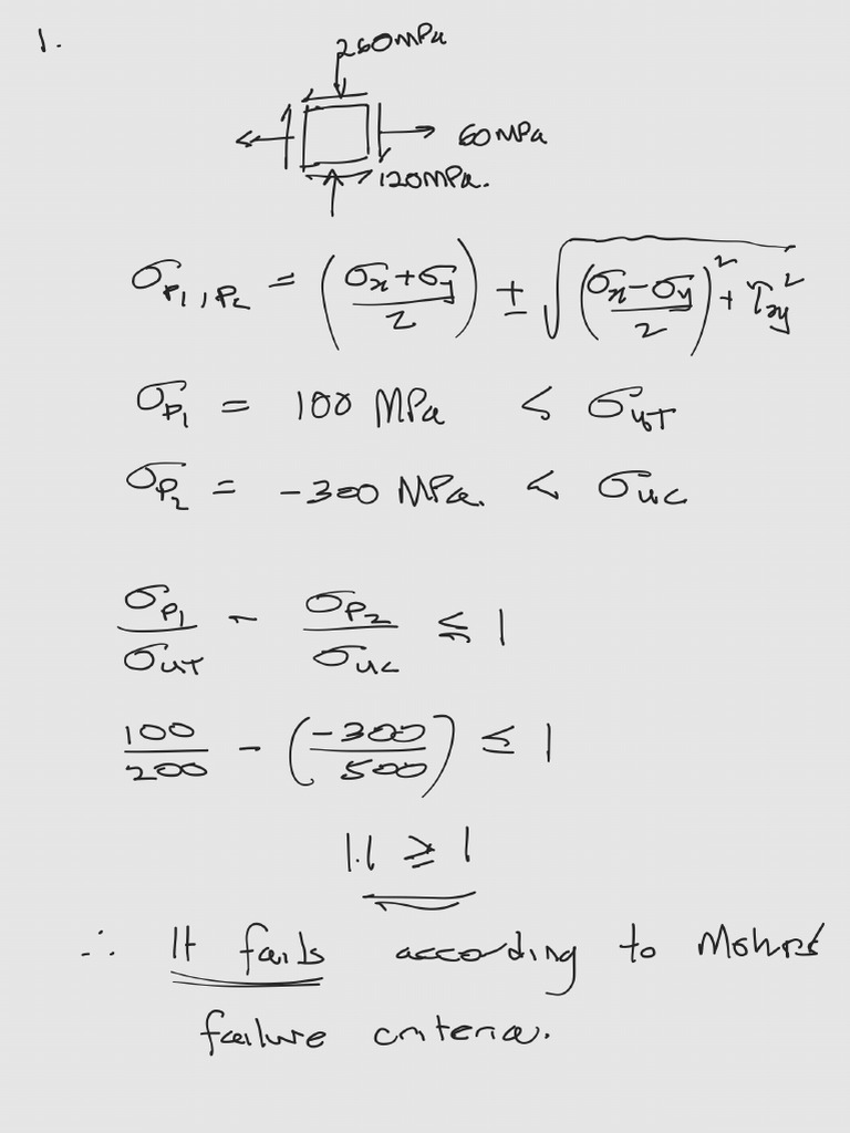 Week 8 - Lecture 3 - Theories of Failure - Class Examples | PDF