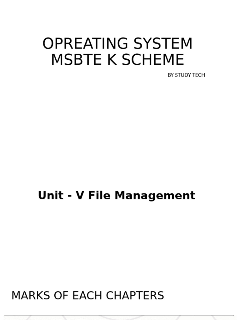 OS 5 | PDF | Computer File | Computer Data Storage