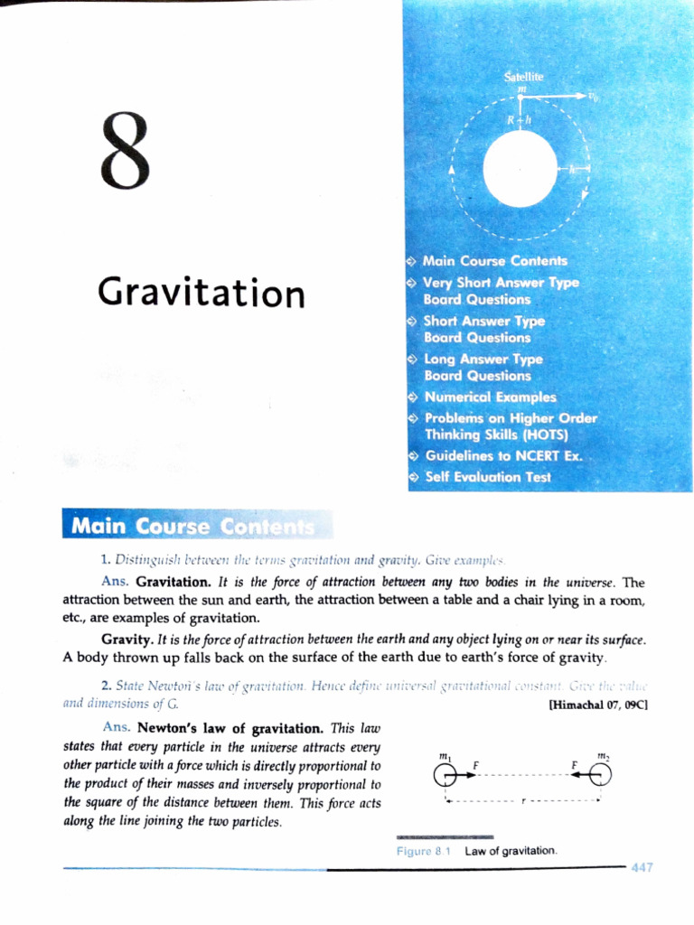 Gravitation | PDF | Weight | Force