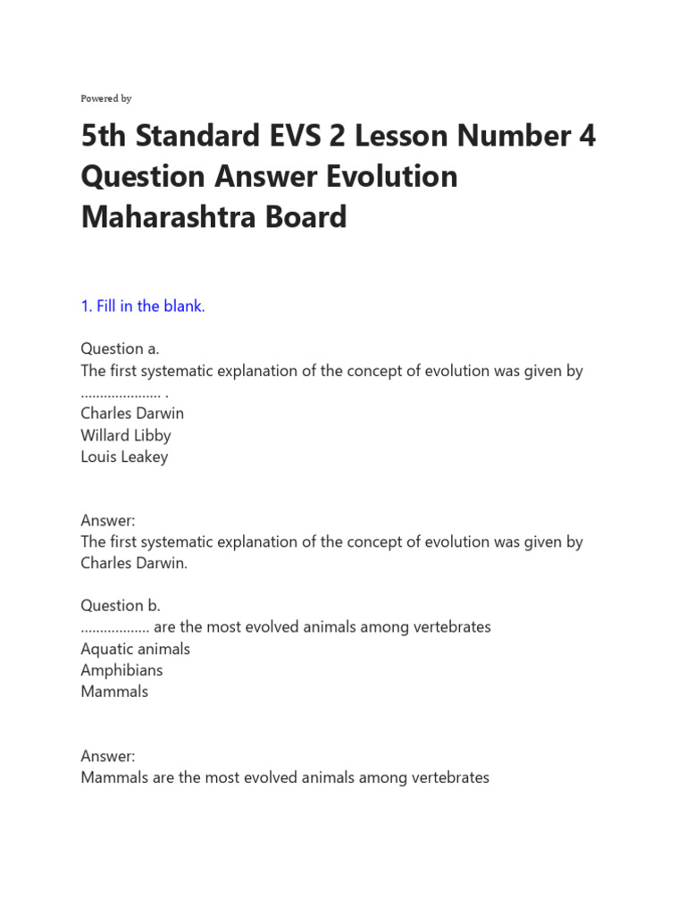 Grade 5 Ch-4 Evs 2 Notes | PDF