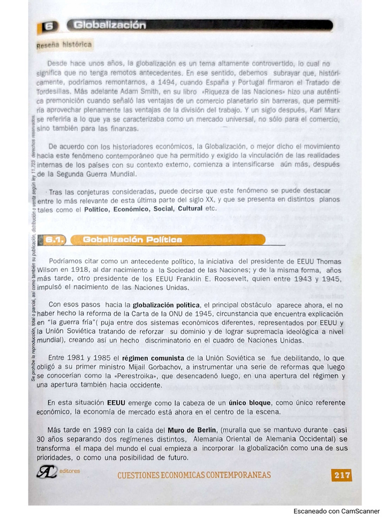 Epo. (Tp7) Globalizacion | PDF