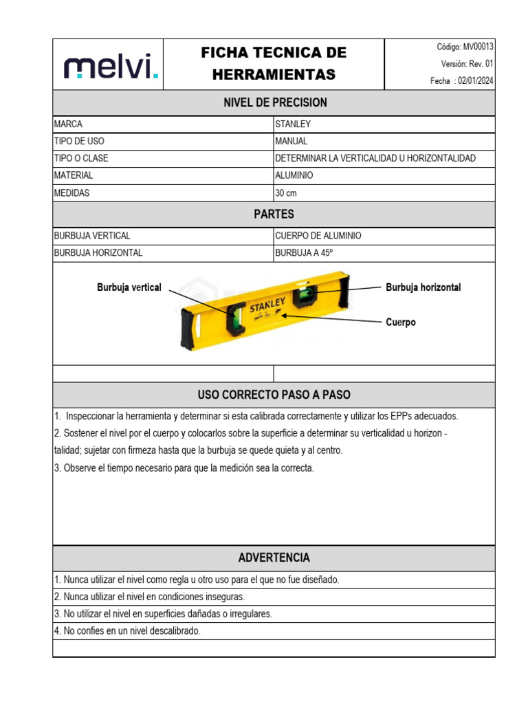 Uso Correcto del Nivel de Precisión | PDF