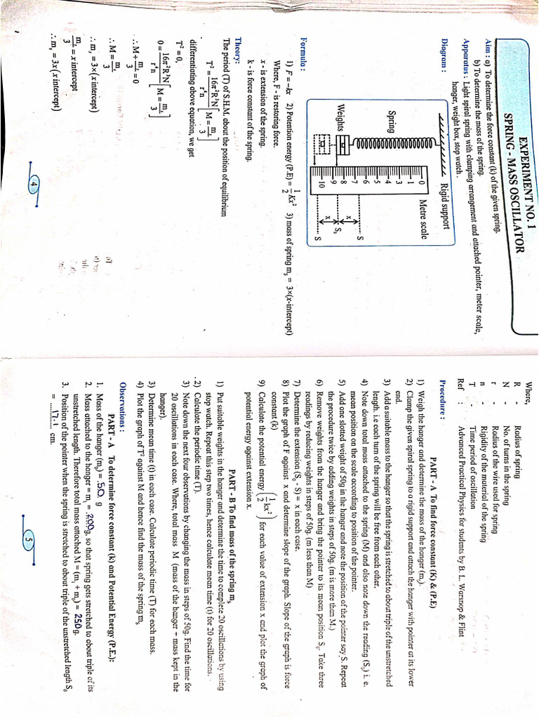 12th Physics Practical Book | PDF