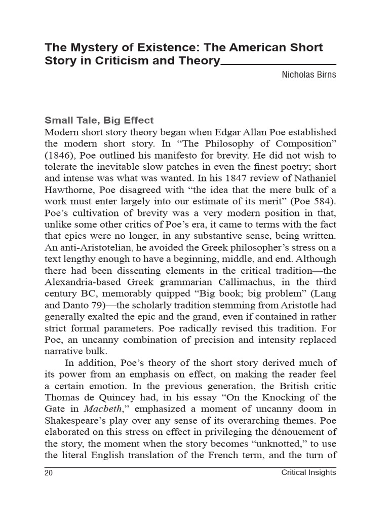 Ciamerishortstory Samplepgs | PDF | Postmodernism | Short Stories