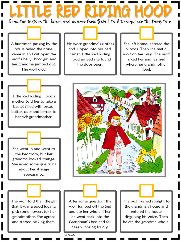 Sequence of Little Red Riding Hood | PDF