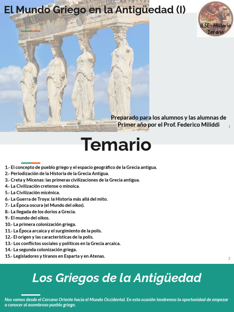 El Mundo Griego en La Antigüedad (I) (2024) | PDF | Antigua Grecia ...