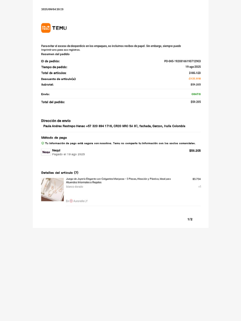 Temu Web Document | PDF