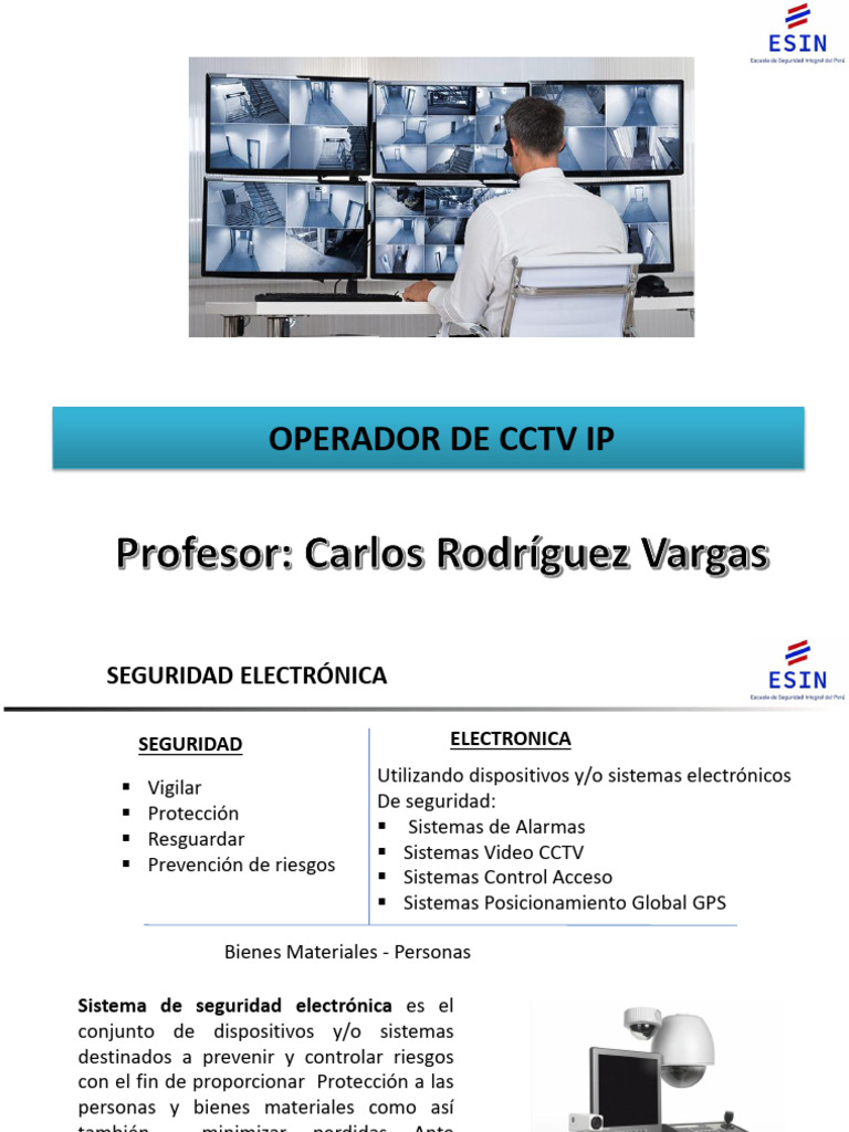 Operador de CCTV IP: Funciones y Componentes | PDF | Circuito cerrado ...