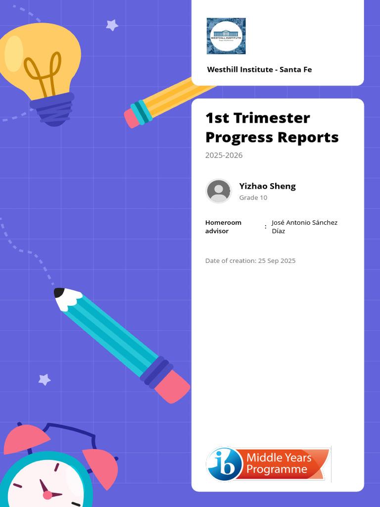 1st Trimester Progress Reports | PDF | Critical Thinking | Creativity