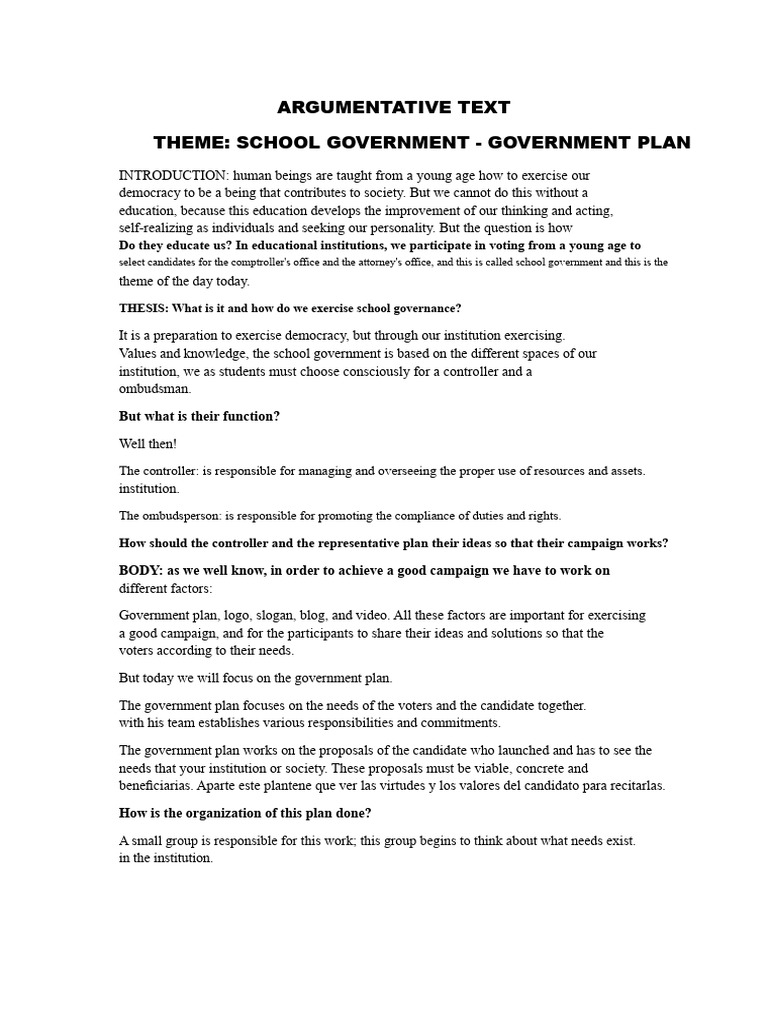 Argumentative Text Podcast | PDF | Government | Democracy