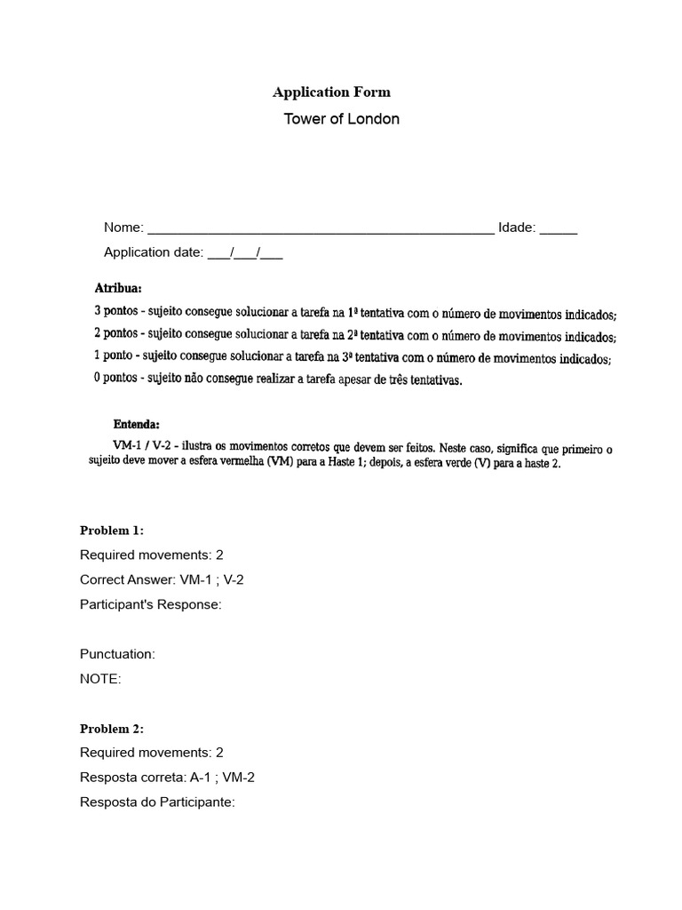 London Tower Application Form | PDF