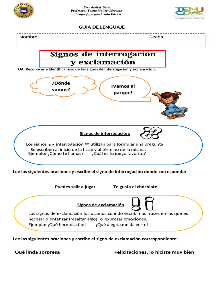 Uso de signos de interrogación y exclamación | PDF