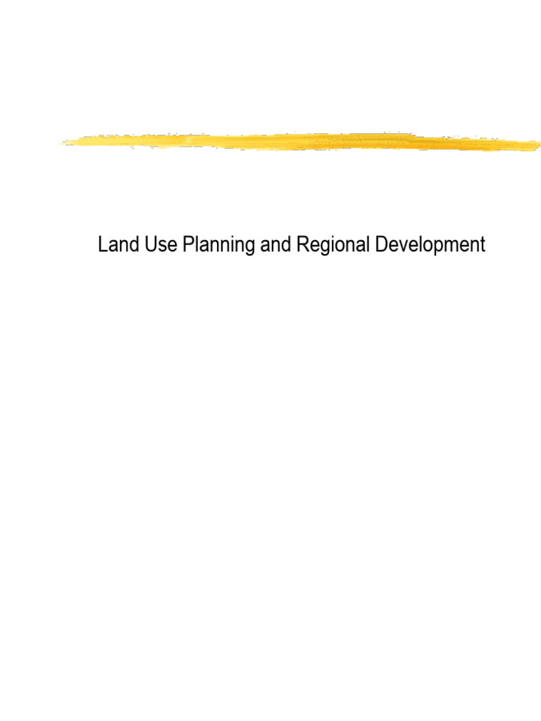 Land Use Planning Essentials Explained | PDF | City | Land Use