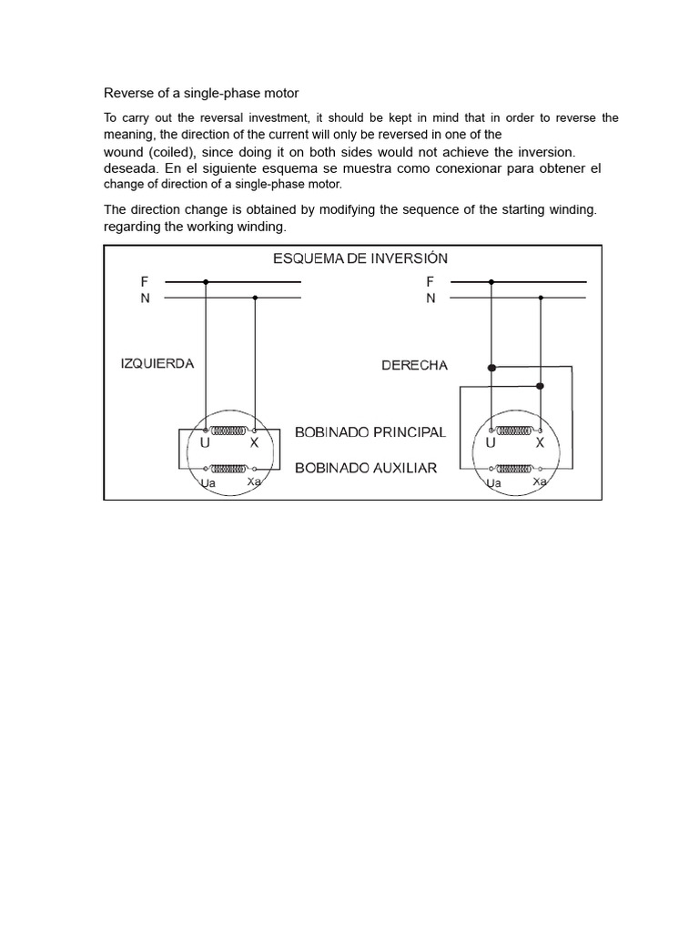 Reverse a Single-Phase Motor Direction | PDF