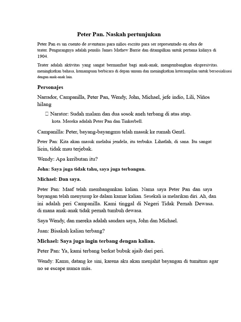 Peter Pan | PDF