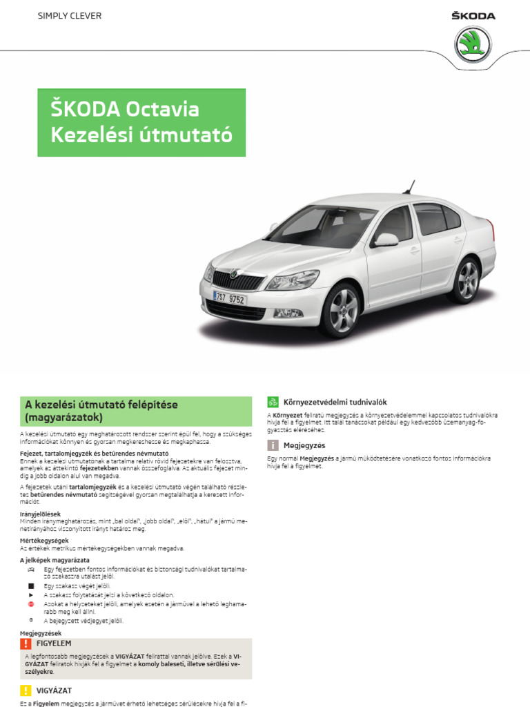 Skoda Owners Manual | PDF