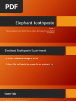 Elephant Toothpaste Lesson Plan | PDF | Catalysis | Chemistry