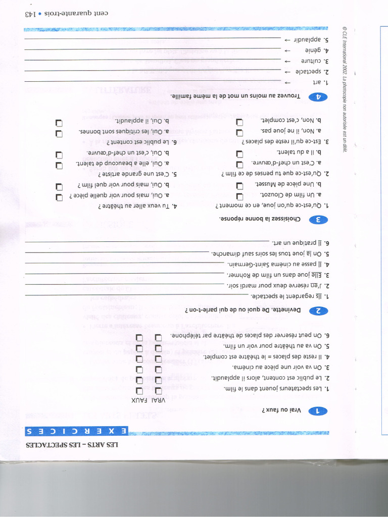 Art Exercices | PDF